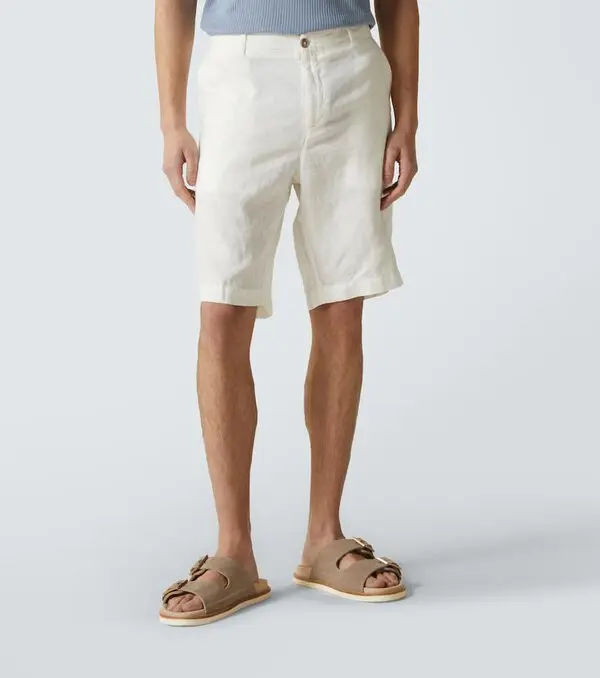 Fedeli Linen Bermuda Shorts