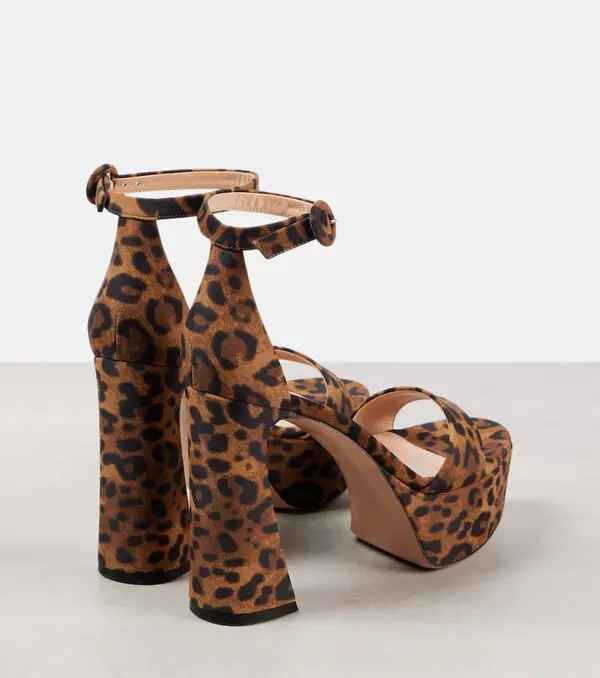 GIANVITO ROSSI Leopard-print Sandals