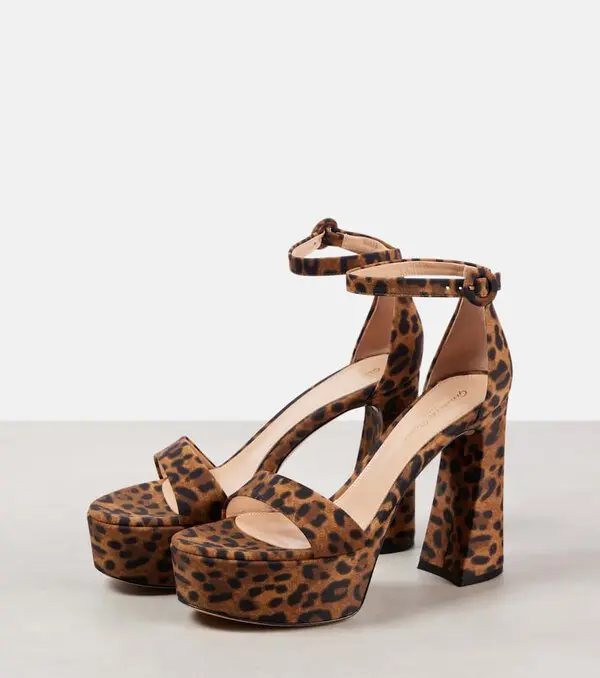 GIANVITO ROSSI Leopard-print Sandals