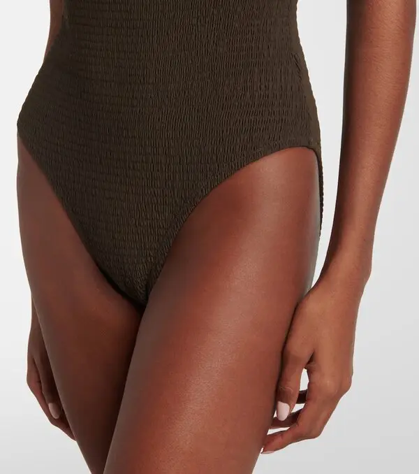 TOTEME Shirred Jersey Swimsuit