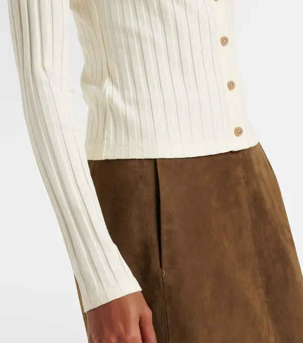 Vince Ribbed-knit Cardigan