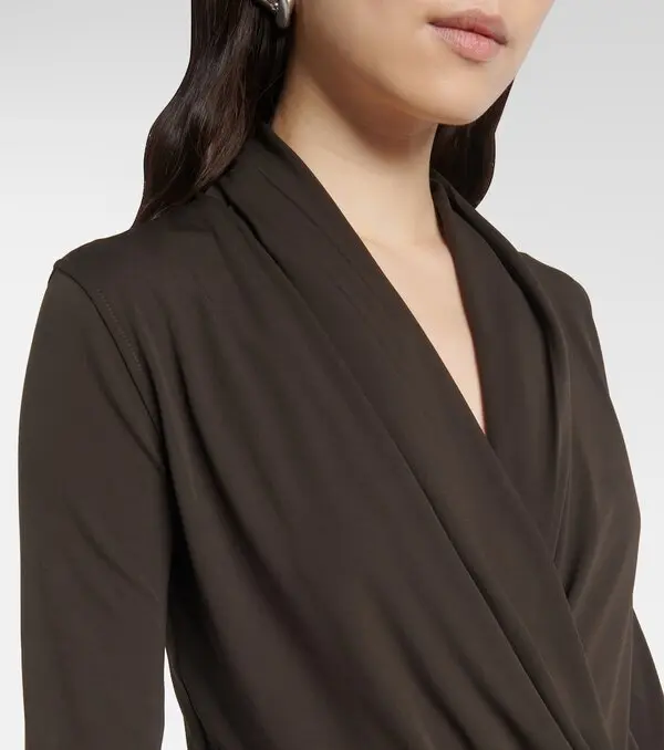 TOTEME Draped Jersey Top - Grey