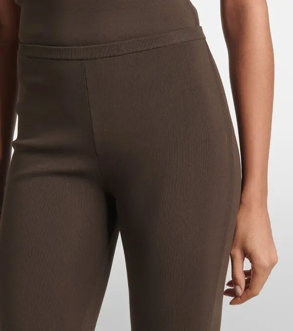 TOTEME Jersey Capri Pants - Brown