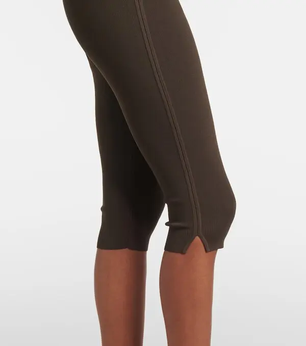 TOTEME Jersey Capri Pants - Brown