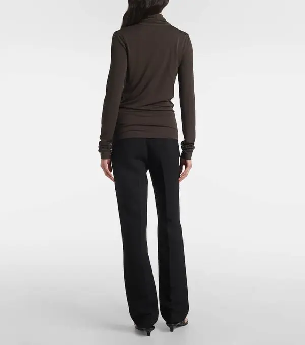 TOTEME Draped Jersey Top - Grey