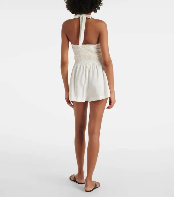 Faithfull The Brand Mirelle Linen Shorts - White