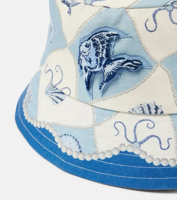 ALEMAIS Alémais Pia Linen Bucket Hat