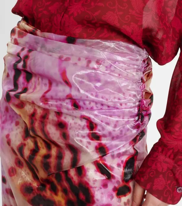 Dries Van Noten Sami Printed Midi Skirt