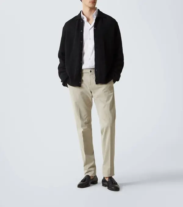 SLOWEAR Cotton Slim Pants - Grey