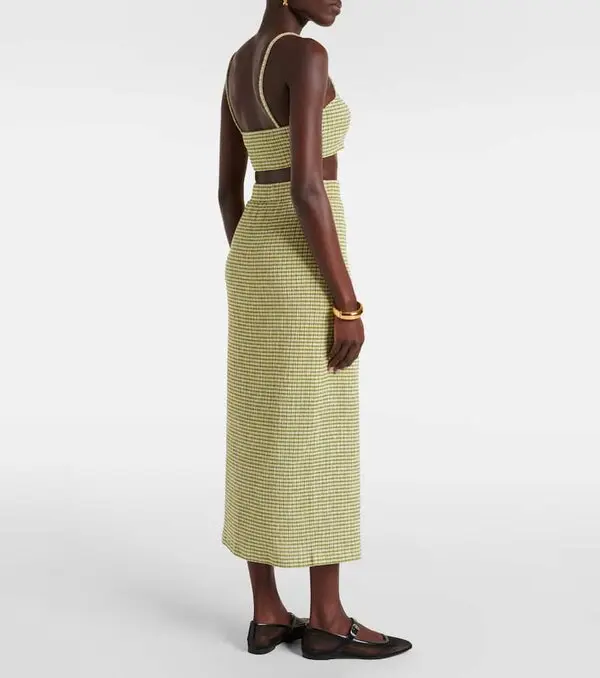 Vince Gingham Bra Top