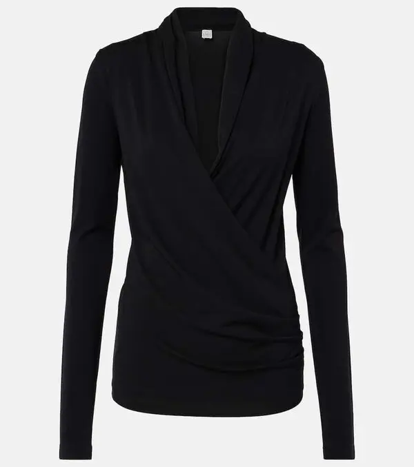 TOTEME Draped Jersey Top