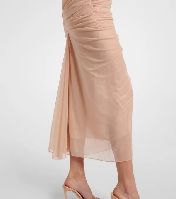 MUGLER Ruched Gown