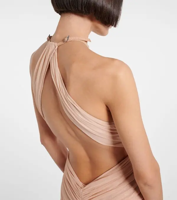 MUGLER Ruched Gown