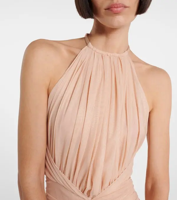 MUGLER Ruched Gown