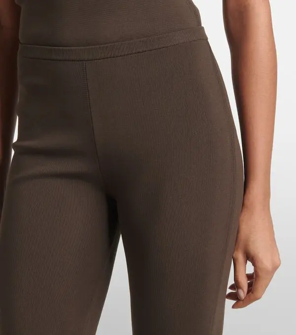 TOTEME Jersey Capri Pants - Brown