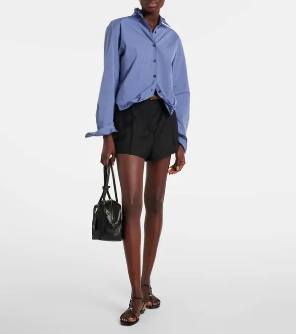 Prada Leather Sandals - Black