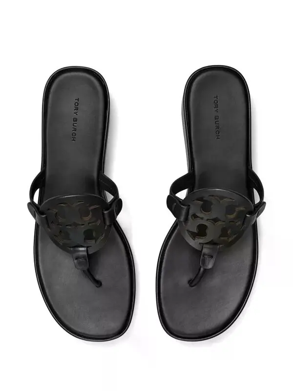 Tory Burch Miller Wedge Sandals - Black