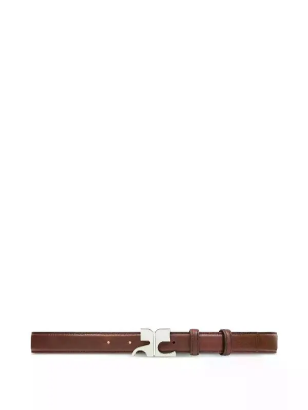 COURREGES Logo-buckle Belt - Brown