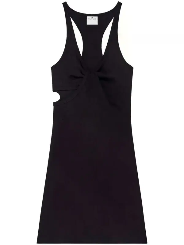 COURREGES Twist Mini Dress - Black