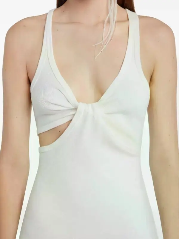 COURREGES Twist Mini Dress - White