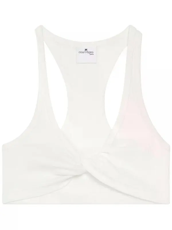COURREGES Twist-detailing Top - White