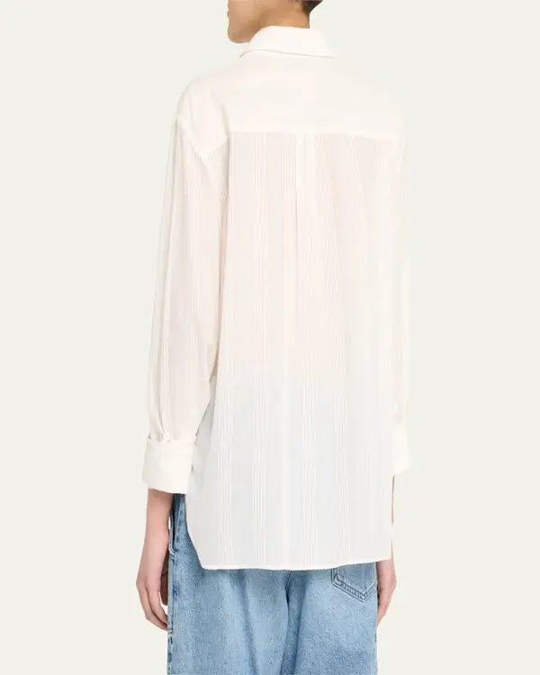 TWP Button-front Shirt - Ivory
