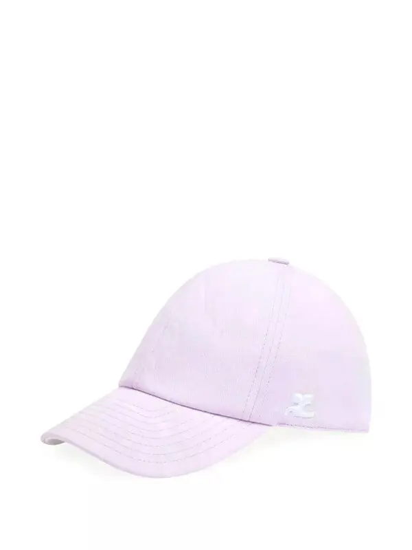 COURREGES Cotton Baseball Cap - Pink