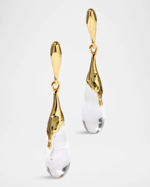 Alexis Bittar Liquid Lucite Teardrop Earrings