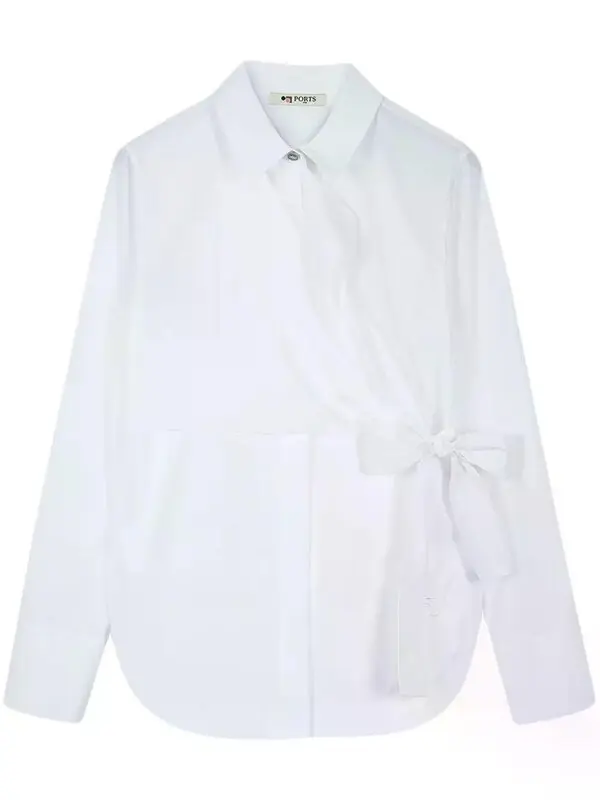 Ports 1961 Ribbon-tie Wrap Shirt