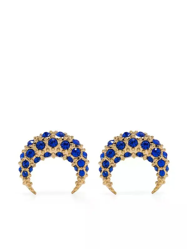 MARINE SERRE Moon Stud Earrings - Gold