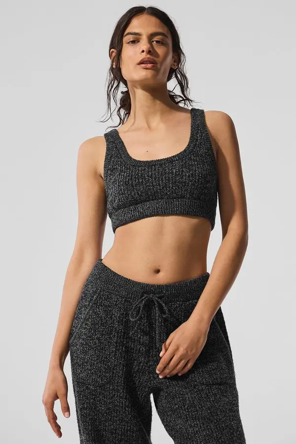 Alo Yoga Marl Sweater Bra Top