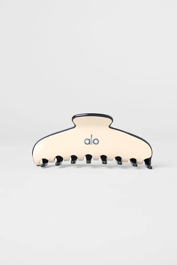 Alo Yoga Outline Claw Clip - Macadamia/black