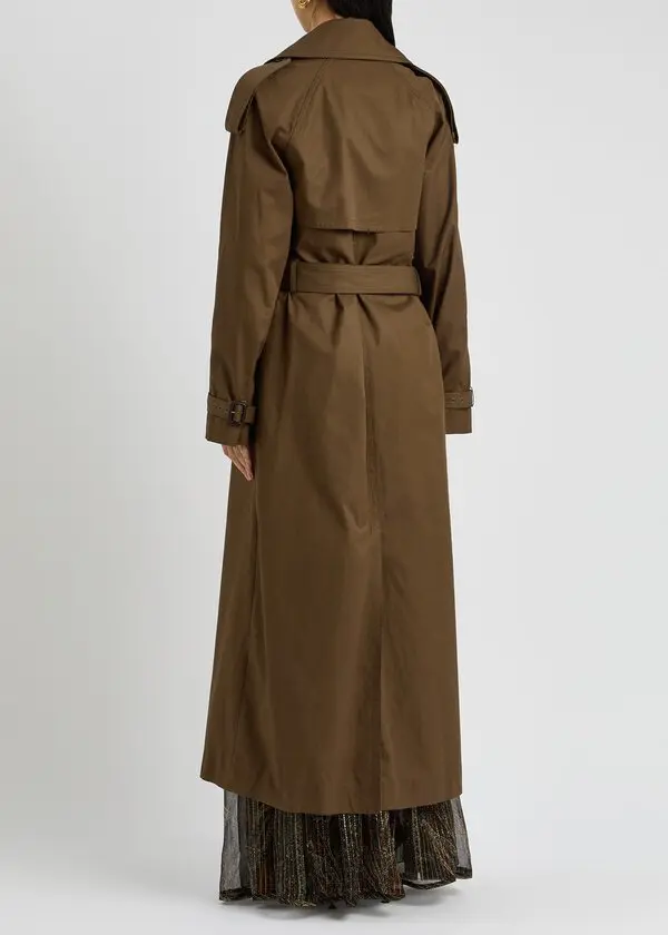 Saint Laurent Double-breasted Cotton-twill Trench Coat