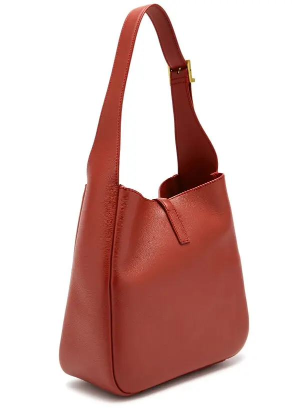 Saint Laurent Le 5 À 7 Small Leather Hobo Bag