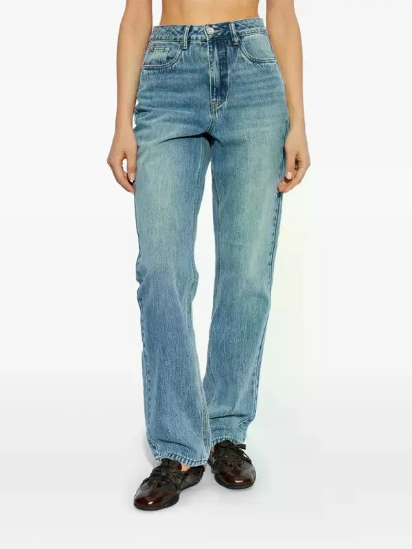 GESTUZ High-rise Straight-leg Jeans