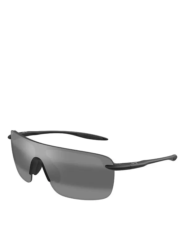 Maui Jim Palulu Shield Sunglasses - Matte Black