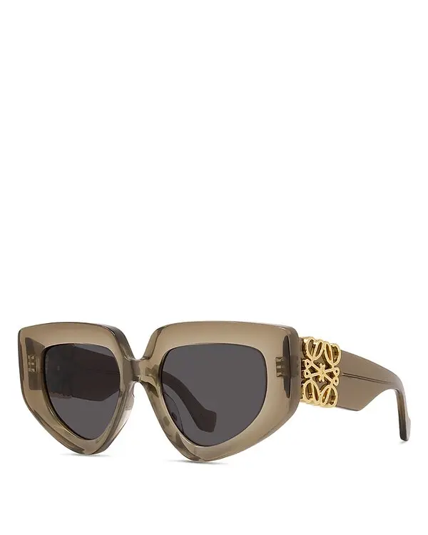 Loewe Anagram Geometric Sunglasses - Green/smoke
