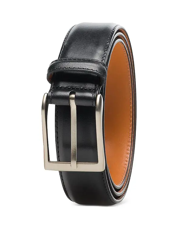 Magnanni Wind Leather Belt - Black