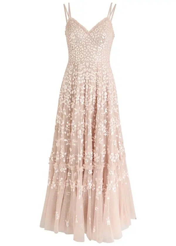 NEEDLE & THREAD Maeve Sequin-embellished Tulle Gown