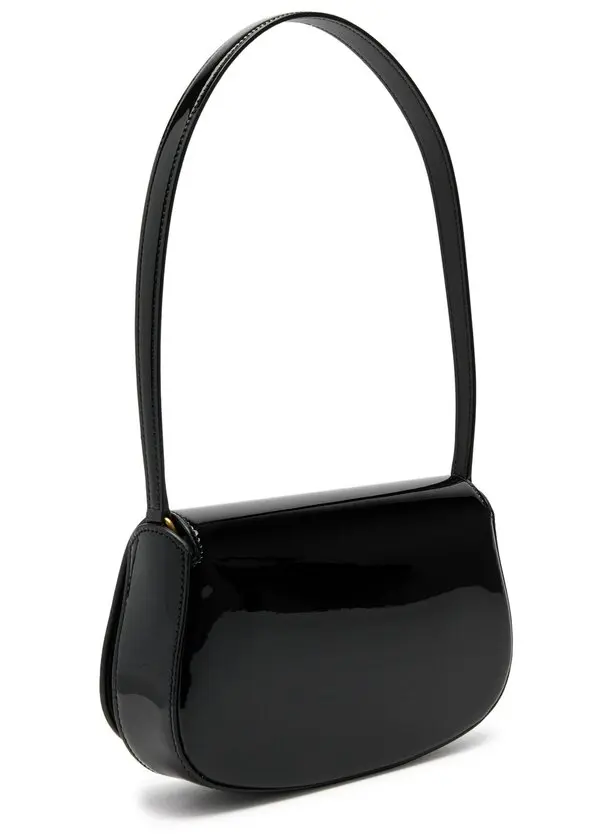 Saint Laurent Voltaire Mini Patent Leather Shoulder Bag - Black