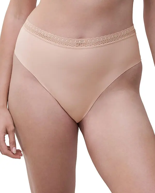 Chantelle High Cut Brief - Clay Nude