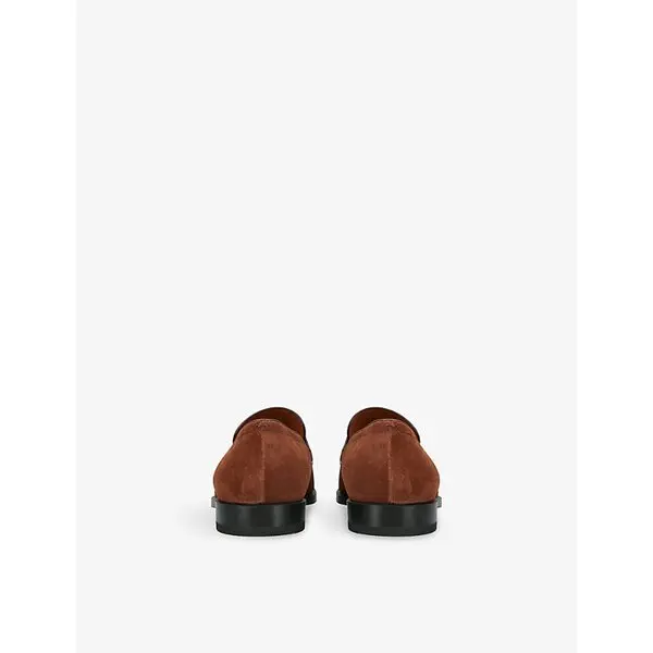 Zegna Suede Penny Loafers - Brown