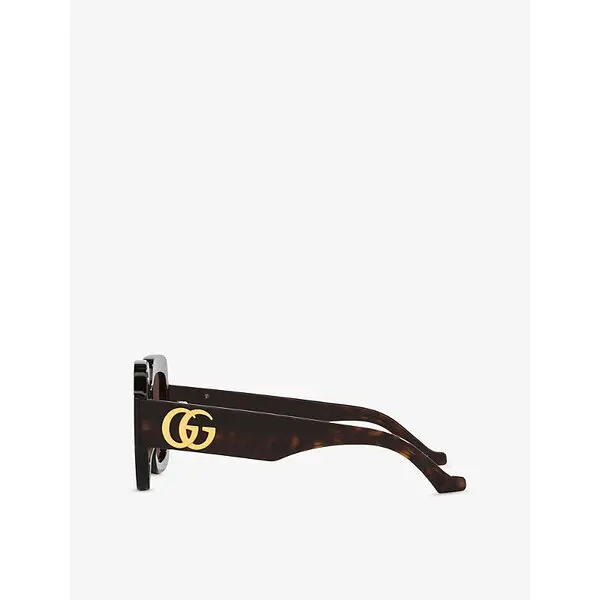 Gucci Gg1547s Square-frame Sunglasses - Brown