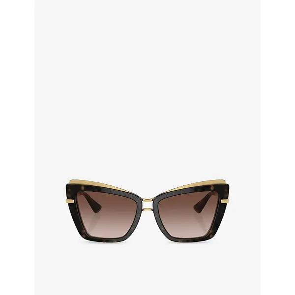 Dolce & Gabbana Dg4472 Cat-eye Sunglasses - Brown