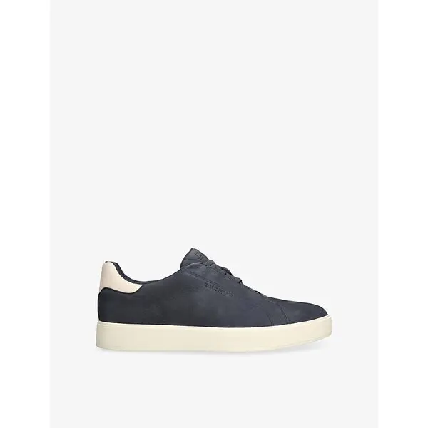 Cole Haan Grandpro Suede Slip-on Low-top Trainers - Navy