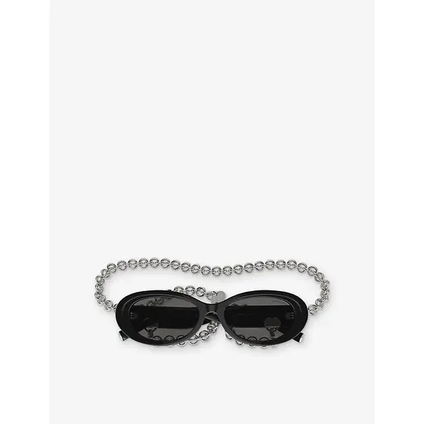 Tiffany & Co. Tf4221 Oval-frame Sunglasses - Black