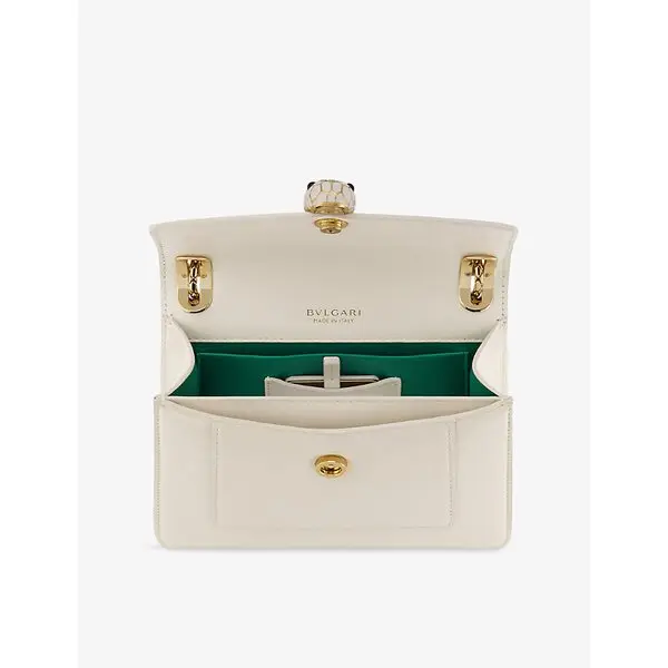 BVLGARI Serpenti Forever Small Shoulder Bag - White