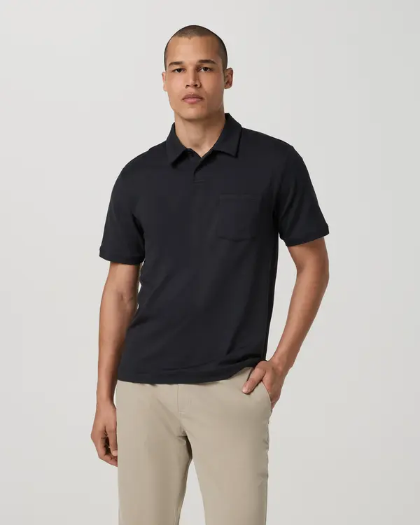 Vuori Short Sleeve Ponto Performance Polo - Black
