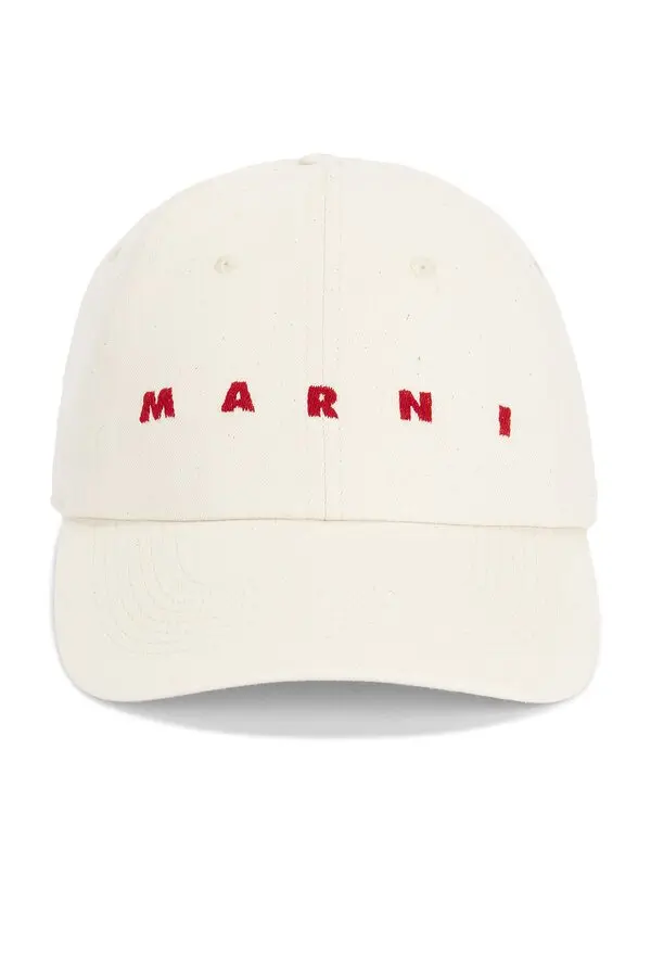 Marni Logo Cap - Bone