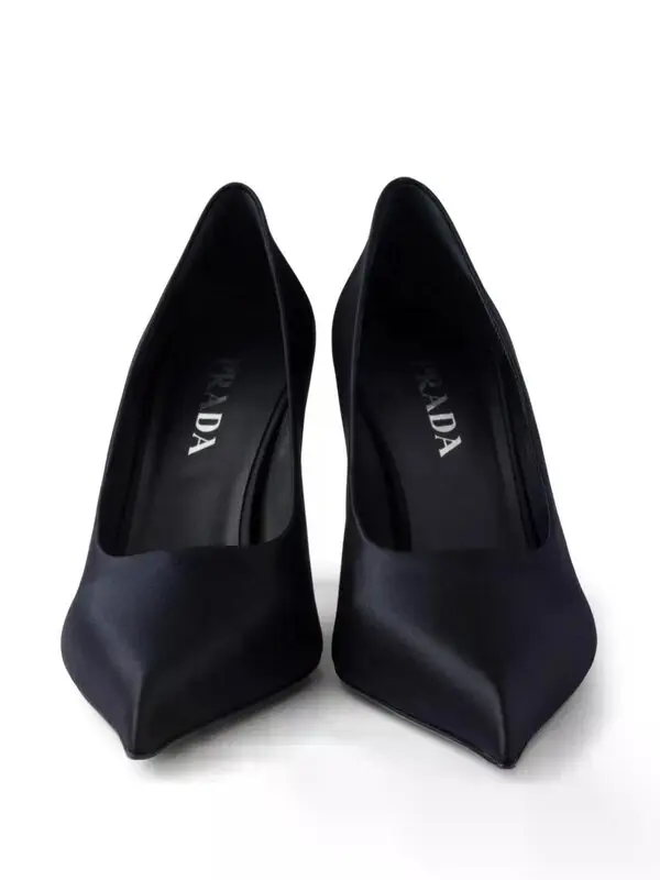 Prada 85mm Satin Pumps - Blue